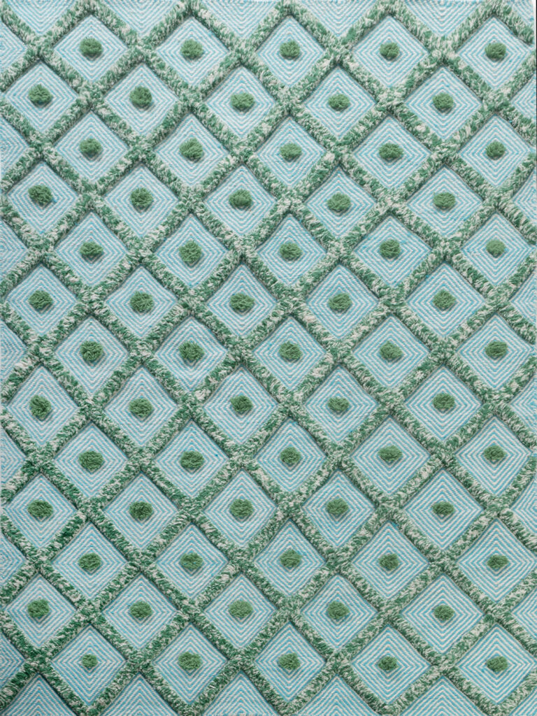 Cotton Wool Handloom Rug - Vimla International